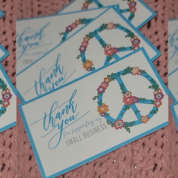 Office | 25 Ct Thank You Note Cards Pair Up With Any Polymailer Peace ...